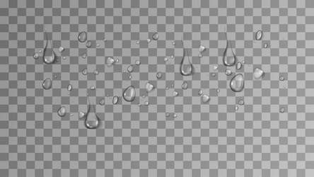 Realistic water drop and condensation Royalty Free Vector