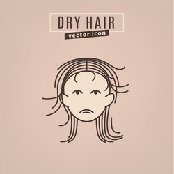 Hair problem icon Royalty Free Vector Image - VectorStock