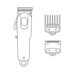 Disposable razor outline icon on white background Vector Image