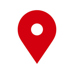 Map pin icon with transparent background Vector Image