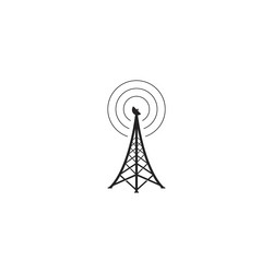 Network tower icon Royalty Free Vector Image - VectorStock