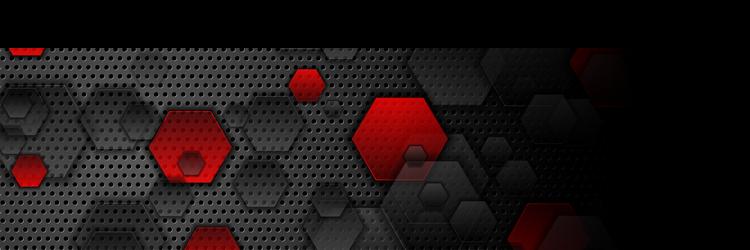 Red and black abstract wavy corporate banner Vector Image