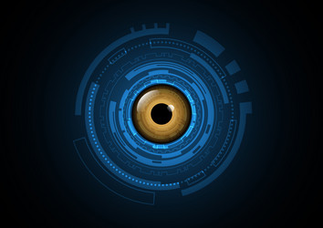 Technology abstract future hand scan security Vector Image