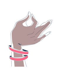 Simple doodle hands concept Royalty Free Vector Image