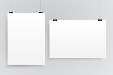 Square and rectangle format paper sheet Royalty Free Vector