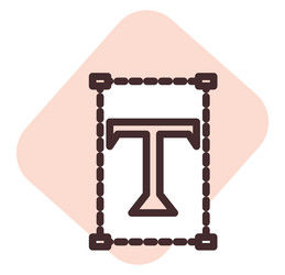 Graphic design text on white background Royalty Free Vector