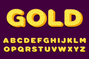 Gold Letters Set Vector Images (over 17,000)