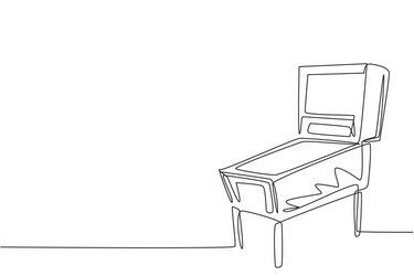 Retro old fashioned tv continuous one line drawing