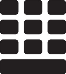 Enter key icon design Royalty Free Vector Image