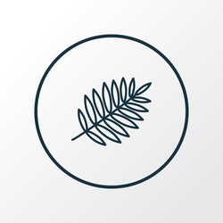 Maple leaf icon colored line symbol premium Vector Image