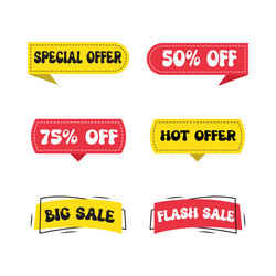 New promotion banner design template Royalty Free Vector