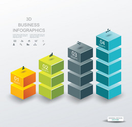 3d energy chart for concept design Royalty Free Vector Image