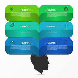 Open book infographic design template Royalty Free Vector