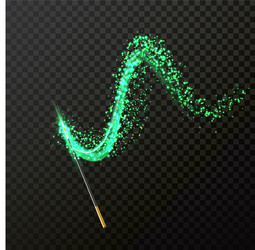 Magic dust with sparkle and glitter light effect Vector Image