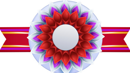 Rosette realistic Royalty Free Vector Image - VectorStock