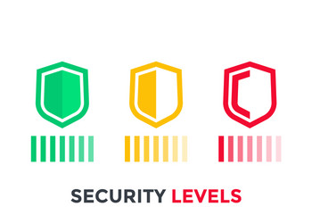 Network security icon logo on white Royalty Free Vector