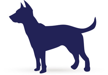 Cat and dog running pet silhouette icon Royalty Free Vector