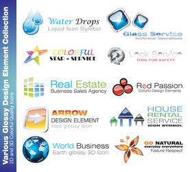 Business design elements Royalty Free Vector Image