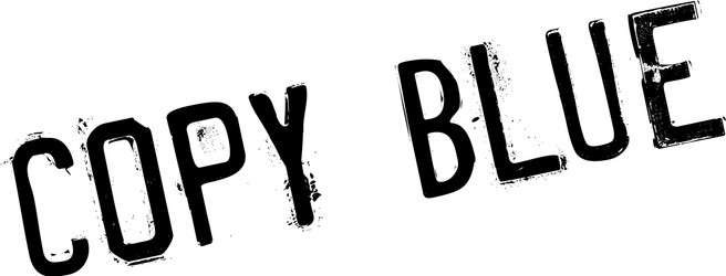 Copy blue rubber stamp Royalty Free Vector Image