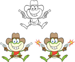 Cartoon frog hands Royalty Free Vector Image - VectorStock