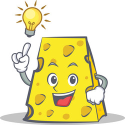 Waving cheese cartoon Royalty Free Vector Image