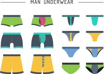 Kawaii men elephant g-string funny underwear Vector Image