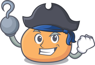 Angry mochi mascot cartoon style Royalty Free Vector Image