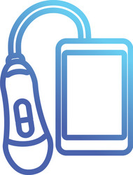 Ultrasound cystem Royalty Free Vector Image - VectorStock