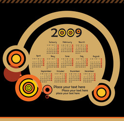 2009 calendar Royalty Free Vector Image - VectorStock