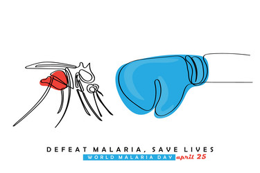 Fight malaria Royalty Free Vector Image - VectorStock