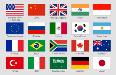 Country flags icons Royalty Free Vector Image - VectorStock