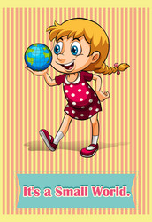 Its a small world Royalty Free Vector Image - VectorStock