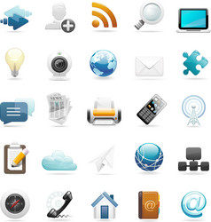 Web icons set Royalty Free Vector Image - VectorStock
