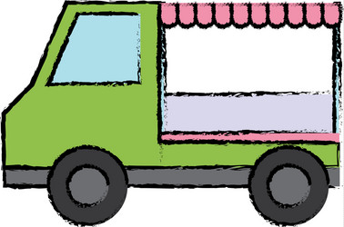 Different food trucks Royalty Free Vector Image