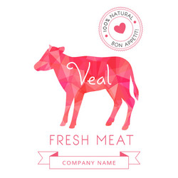 Cell cultured veal meat artificial lab grown Vector Image