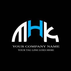Mhk letter logo creative design with graphic Vector Image