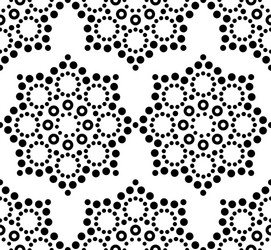 Aboriginal dot painting seamless pattern bohemian Vector Image