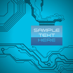 High tech electronic circuit board Royalty Free Vector Image