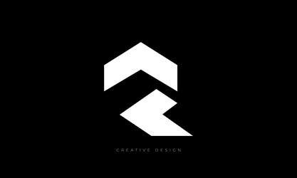 Letter logo r branding concept Royalty Free Vector Image