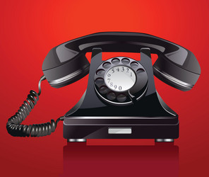 Phone red Royalty Free Vector Image - VectorStock