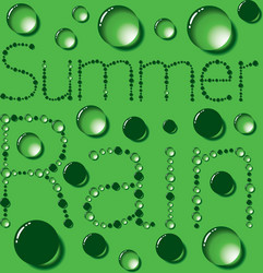 Water drop word Royalty Free Vector Image - VectorStock