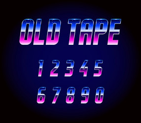 80s Chrome Font Vector Images (over 370)