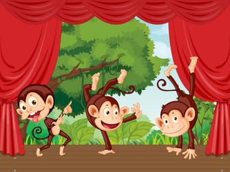Monkey Handstand Vector Images (46)