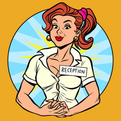 Confused businesswoman thinking girl and cloud Vector Image