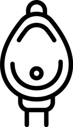 Toilet bowl icon isometric style Royalty Free Vector Image