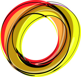 Colorful font letter o Royalty Free Vector Image