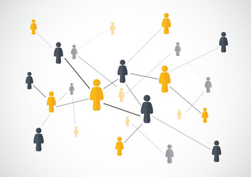 Abstract human connection Royalty Free Vector Image