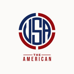 American label sign symbol Royalty Free Vector Image