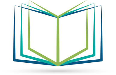 Knowledge book logo icon Royalty Free Vector Image
