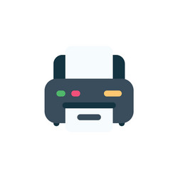 Scanner icon computer component icon flat style Vector Image